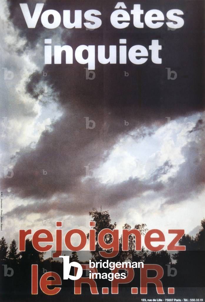 Image of Poster “You are worried, join the RPR” France 1982