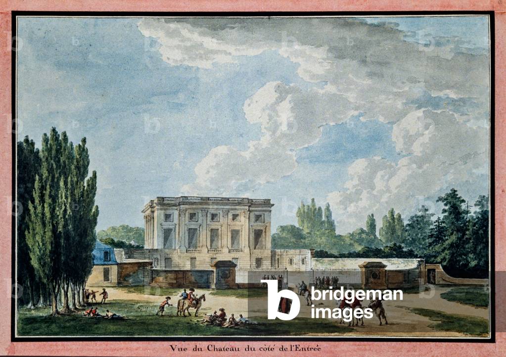 Image of View of the castle, from 'L’Album de Marie Antoinette. Vues by ...