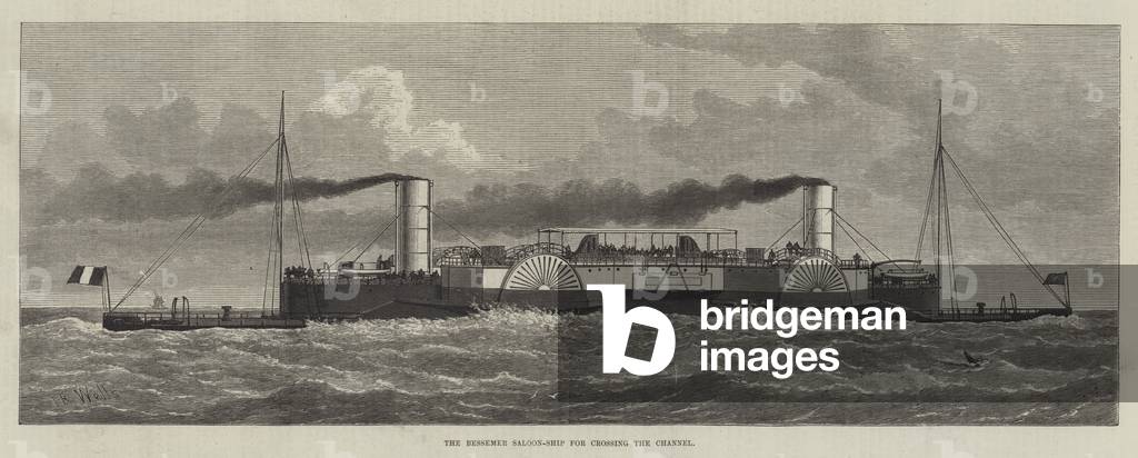Image of The Bessemer Saloon-Ship for crossing the Channel (engraving ...