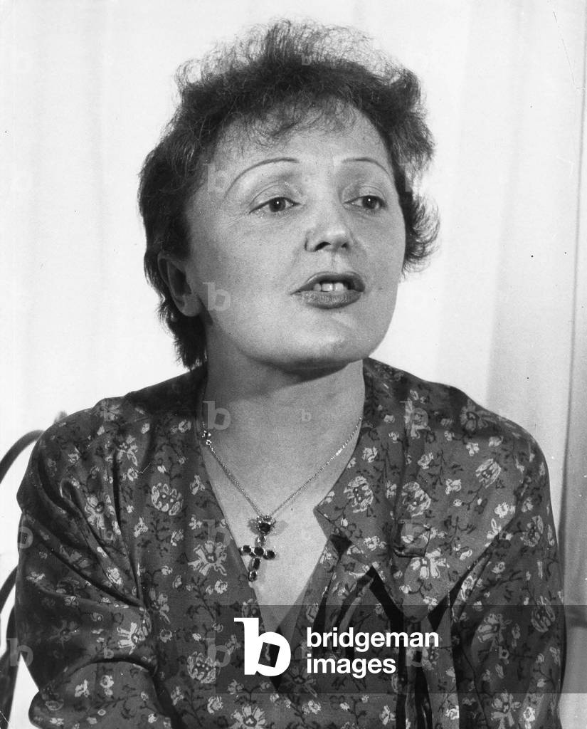 Image of Portrait of the French singer Edith Piaf